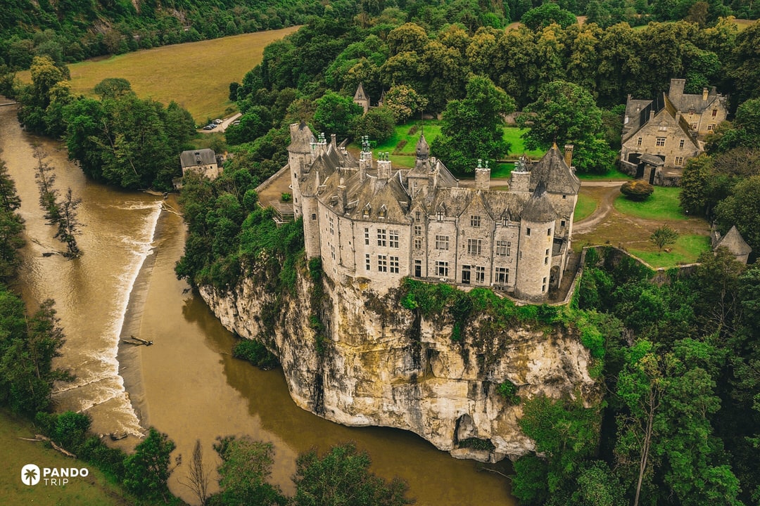 Medieval Castle Birds Eye View